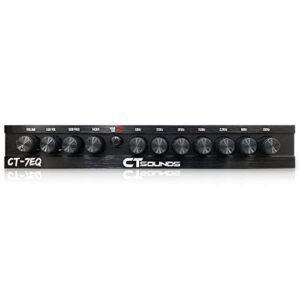 CT Sounds CT-7EQ 7 Band 1/2 Din Parametric Car Audio Equalizer