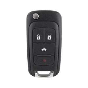 Car Remote Flip Key Fob Replacement Fits for 2010-2017 Chevy Equinox, Sonic Malibu Camaro Cruze 2010-2016 Buick Lacrosse Regal Verano (OHT01060512)