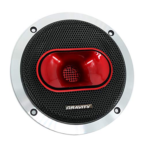 Gravity WZP65 Warzone Series 6.5" inch Pro Midrange Coaxial Loud Speaker 4-Ohms with 600 WATT Max, 1 Speaker Corrugated Speaker Surround with Oversize Magnet Motor Structure