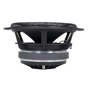 Gravity WZP65 Warzone Series 6.5" inch Pro Midrange Coaxial Loud Speaker 4-Ohms with 600 WATT Max, 1 Speaker Corrugated Speaker Surround with Oversize Magnet Motor Structure