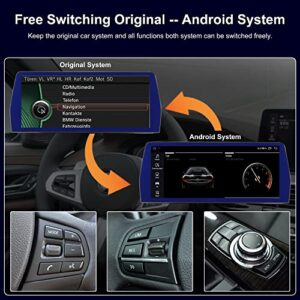 Android 12 Audio Stereo Car GPS Navigator for BMW 5 Series E60 with iDrive System 12.3 inch Blu-ray Touch Screen CarPlay (CIC System, Octa Core 8GB RAM 128GB ROM)