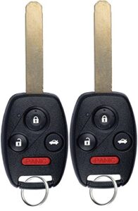 key fob oucg8d-380h-a mushan replacement ignition car key keyless entry uncut for honda 2003 2004 2005 2006 2007 accord,2010 element (2pcs)