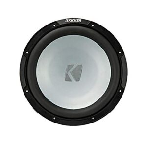 Kicker 45KMF104 10" Weather-Proof Subwoofer for Freeair Applications - Kicker 45KMG10C 10" LED Grille (Charcoal)