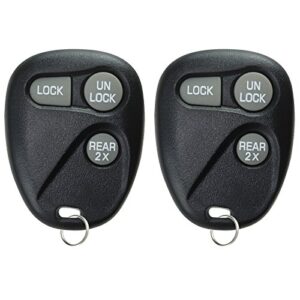 keylessoption keyless entry remote control car key fob replacement for 16245100-29 (pack of 2)