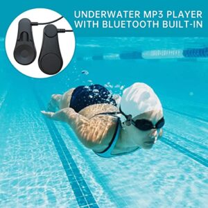 Ralyin Swimming Headphones, Underwater Music MP3 Player, Bone Conduction Design, IPX8 Waterproof, for Swimmers and Athletes, Professional Equipment for Water Sports and Underwater Diving