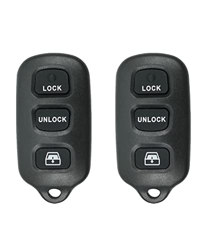 Keyless Entry Remote Control Car Key Fob Fit for Toyota 4Runner 1999 - 2009 Toyota Sequoia 2001-2007 Replacement Remote Control 3 Buttons Car Key FCC ID HYQ12BBX HYQ12BAN 2 Pack