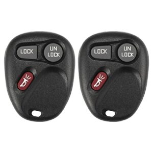 x autohaux 2pcs 315mhz kobut1bt replacement keyless entry remote car key fob for chevy silverado suburban tahoe s-10 for gmc sierra yukon xl 1500 2500 1999-2001 for sonoma 1998-2002 3 button