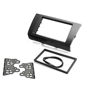 YuYue Radio Stereo Panel for Suzuki Swift 2005-2010 2 Din Car Radio Frame Fascia Panel DVD Stereo CD Panel Dash Mount Refit Installation Trim Kit Frame (Black)