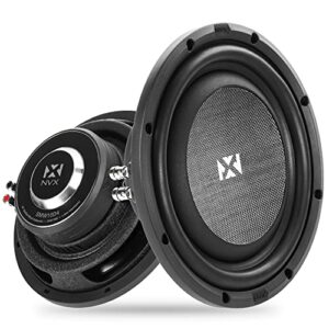 nvx smw10d4 700w peak (350w rms) s-series shallow-mount 10″ dual 4-ohm subwoofer