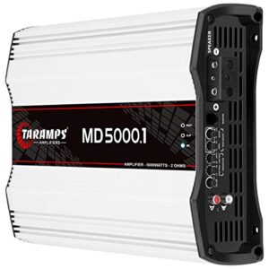 Taramps MD 5000.1 1 Channel 5000 Watts Rms Car Audio Amplifier 2 Ohm