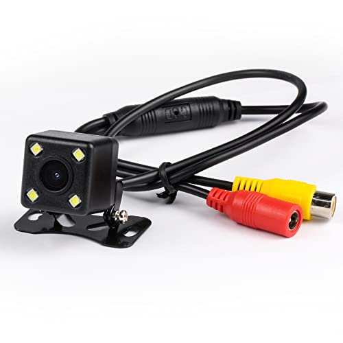 RoverOne Universal Car Backup Camera HD Color Waterproof Reverse Viewing Drive Camera with Light Wide View Angle