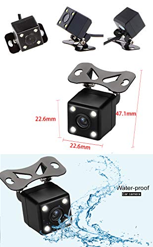 RoverOne Universal Car Backup Camera HD Color Waterproof Reverse Viewing Drive Camera with Light Wide View Angle