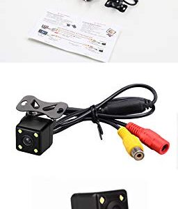 RoverOne Universal Car Backup Camera HD Color Waterproof Reverse Viewing Drive Camera with Light Wide View Angle