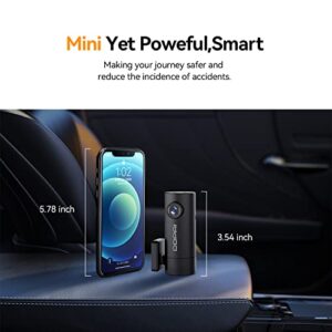 DDPai Dash Cam, with Wi-Fi 1080p Dash Camera, Emergency Accident Lock, 140 Wide Angle, Car DVR Dashboard Camera with G-Sensor, WDR, Built-in Super Capacitor(Not Include SD Card Mini