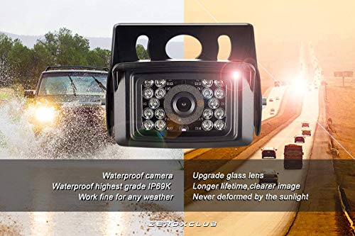 Digital Wireless Backup Camera System Kit,No Interference,IP69 Waterproof Wireless Rear View Camera 7 Inch LCD Wireless Reversing Monitor For Truck/Semi Trailer/Box Truck/RV WX02