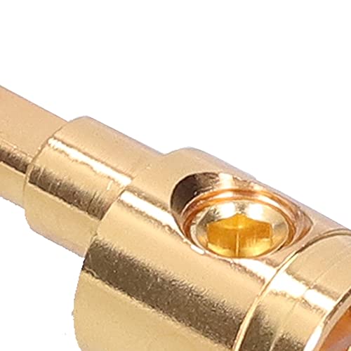 2Pcs 0Ga Wire Reducer,Power Wire Gauge Reducer Terminal Connector Pure Copper Gold Plated for Car O Amplifier Modification 0 Awg to 4 Awg Reducer