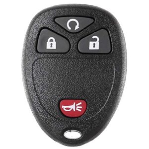 scitoo keyless entry remote control key fob clicker transmitter 4 buttons 1pc fits 2007-2016 chevrolet buick gmc pontiac cadillac saturn suzuki m3n5wy8109 ouc60270 ouc60221n 850k60270