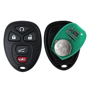 Remote Key Fob Control Replacement for 07-2016 GMC Acadia Yukon,07-2014 Chevy Tahoe Suburban Cadillac Escalade,09-2017 Chevrolet Traverse Enclave(OUC60270, OUC60221) 5btn 2 Pack