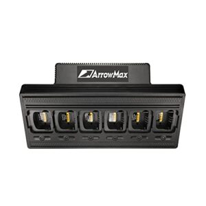 ArrowMax AM6R4138-120-V3 Six Unit Rapid Bank Charger for Motorola CP200 CP200XLS MOTOTRBO CP200D CP340 CP360 CP380 EP450