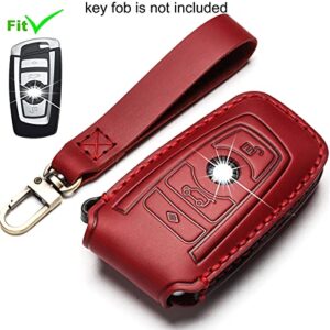 ZiHafate Car Key Fob Cover Compatible with BMW Keyless Remote Control 1 2 3 4 5 6 7 Series and X1 X2 X3 X5 X6 etc (B-R) … …