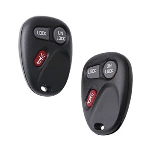 ocestore 2pcs koblear1xt car key fob keyless entry remote 3-btn compatible with lesabre silverado avalanche 15042968