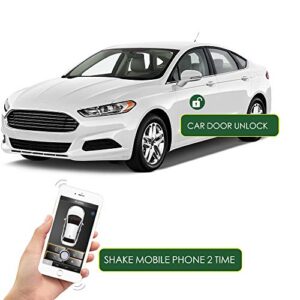 Old Car Upgrade Keyless Entry Close Windows Open Trunk Automatically, 3 Ways Lock/Unlock The Car- Shaking Phone/App Control/Phone Sensor