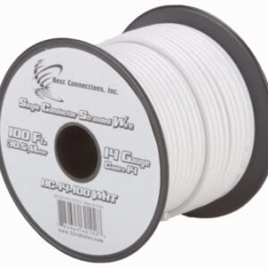 Audiopipe 14 GA Gauge 100' White Car Audio Home Primary Wire