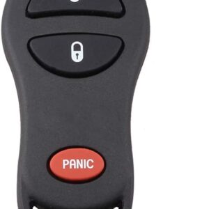 Key Fob Replacement for 2002-2005 Dodge Ram Truck 1500 2500/2001-2004 Dakota/2001-2003 Durango/2001-2003 Grand Caravan Keyless Entry Remote (GQ43VT17T)