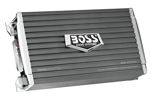 BOSS Audio Systems AR3000D Class D Car Amplifier - 3000 Watts, 1 Ohm Stable, Digital, Monoblock, Mosfet Power Supply