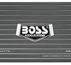 BOSS Audio Systems AR3000D Class D Car Amplifier - 3000 Watts, 1 Ohm Stable, Digital, Monoblock, Mosfet Power Supply