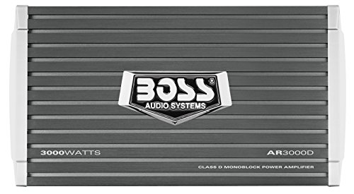 BOSS Audio Systems AR3000D Class D Car Amplifier - 3000 Watts, 1 Ohm Stable, Digital, Monoblock, Mosfet Power Supply