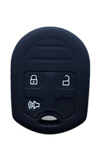 rpkey silicone keyless entry remote control key fob cover case protector replacement fit for ford e-150 e-250 e-350 super duty f-150 f-250 f-350 explorer edge flex fusion cwtwb1u793 164-r8070