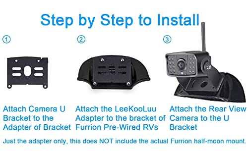 Yakry Bracket Adapter and Pig Tail Wire Plug Compatible with Furrion Pre-Wired RVs