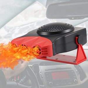 car heater, new upgrade 2 in 1 cooling & heating portable car heater 15v car fan vehicle electronic air heater defrost cigarette lighter plug car windscreen fan demister