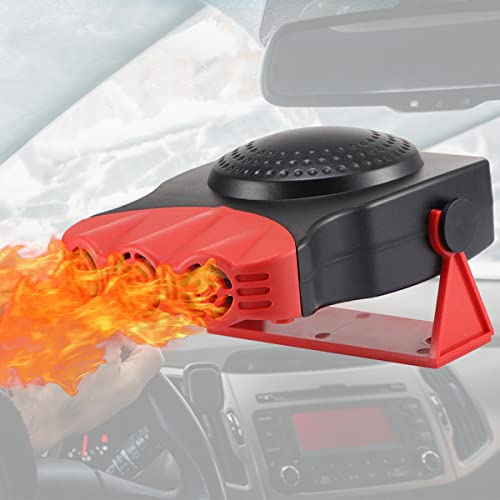 Car Heater, New Upgrade 2 in 1 Cooling & Heating Portable Car Heater 15V Car Fan Vehicle Electronic Air Heater Defrost Cigarette Lighter Plug Car Windscreen Fan Demister