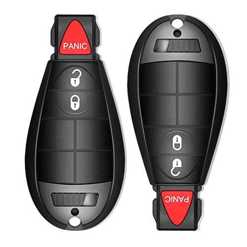 Keyless Entry Remote Key Fob Fit for 2009-2012 Dodge Ram 1500 2500 3500, 2008-2020 Grand Caravan, Journey, Durango, Chrysler Town and Country, Jeep Grand Cherokee, Commander (FCCID: M3N5WY783X)