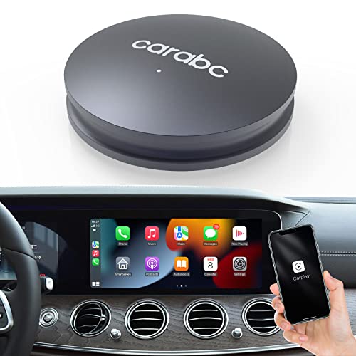 CARABC 5.0 CarPlay Wireless Adapter Factory Wired CarPlay, Wired to Wireless Apple Carplay Dongle, Plug & Play, Online Update