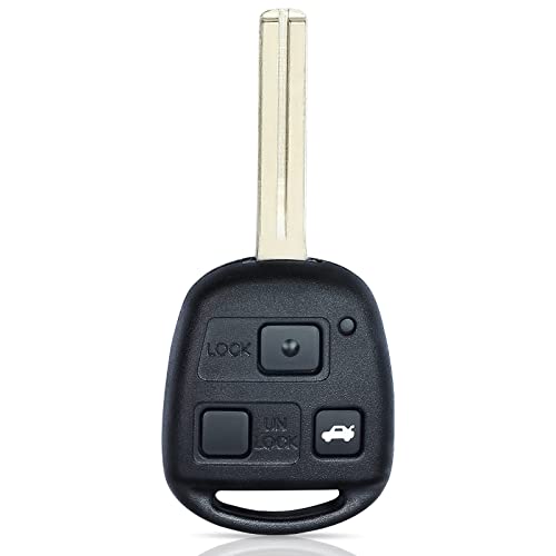 Beefunny Replacement Remote Car Key Fob 4C Chip for Lexus ES300 GS300 IS300 1998-2005 HYQ1512V Short Blade  (1)