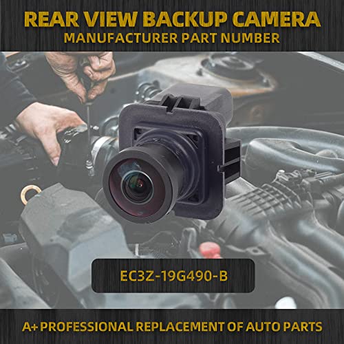 Dasbecan Rear View Backup Camera Compatible with Ford F250 F350 F450 F550 Super Duty 2013 2014 Replaces EC3Z-19G490-B Parking Assist Camera