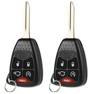 2 key fob fits chrysler 200 aspen sebring/dodge avenger durango/jeep commander grand cherokee liberty