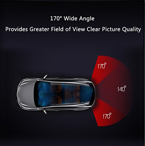 Dasaita 170° Angle HD Fisheye Lens Reversing Camera for Universal Rear View Backup Cams Back up Rearview Cams Reversing Parking Kit