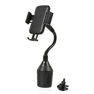 limitless phonestation car cup holder phone mount with adjustable base, flexible neck & air vent clip for iphone/samsung/note/galaxy & more