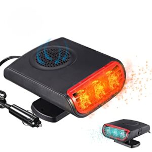 pevor 3 in1 portable car heater & cooling & air purifier windshield defroster demister 12v 150w