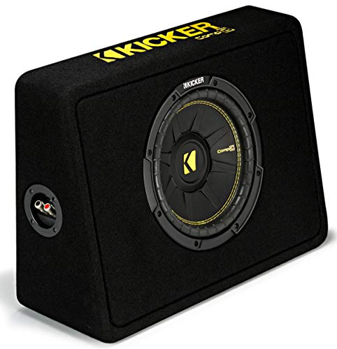 KICKER KIC17-44TCWC104-RS Car Audio CompC 10 inch Truck Sub Box Enclosure 4 Ohm (Renewed)