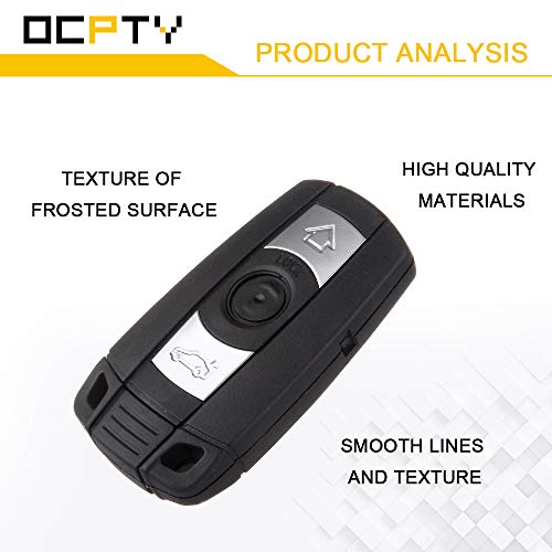 OCPTY 1 X Flip Key Entry Remote Control Key Fob Transmitter Replacement for BMW 325Ci/ 325xi 335is 330Ci 528xi/ 535xi 545i KR55WK49123 3 Buttons 315Mhz