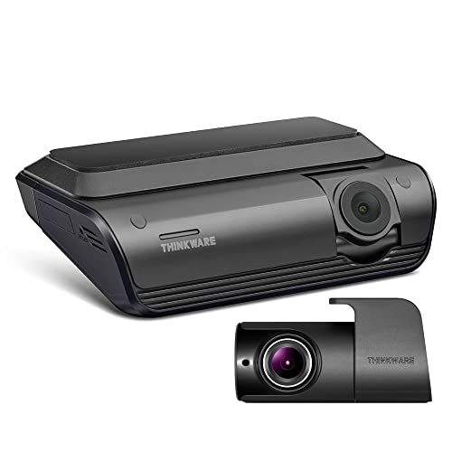 Thinkware Q1000 2K QHD Dual On-Dashboard Camera Video Recorder Dashcam for Cars 32GB Built-in Wi-Fi GPS Parking Mode Motion Detection Night Vision Sony Sensor G-Sensor HDR 156° Wide Angle