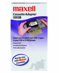 maxell cassette vhs-c adapter (290060)