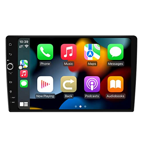 Joying Newest 10.1" Single Din Android Car Navigation Car Touch Screen Stereo Single Din Car Stereo with Navigation Supports Carplay/Android Auto/5Ghz WiFi/Bluetooth 5.1 (8GB+128GB)