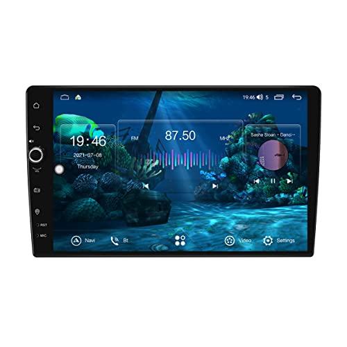 Joying Newest 10.1" Single Din Android Car Navigation Car Touch Screen Stereo Single Din Car Stereo with Navigation Supports Carplay/Android Auto/5Ghz WiFi/Bluetooth 5.1 (8GB+128GB)