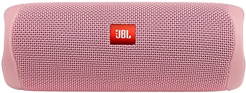 JBL Flip 5 Waterproof Portable Bluetooth Speaker for Travel, Outdoor and Home - Wireless Stereo-Pairing - Includes LED Flashlight Key Chain (Pink)